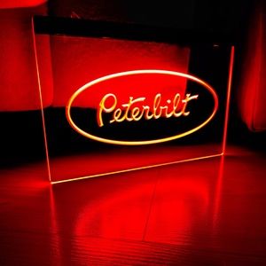 Other | Peterbilt Led Neon Red Light Sign 8x12 | Poshmark